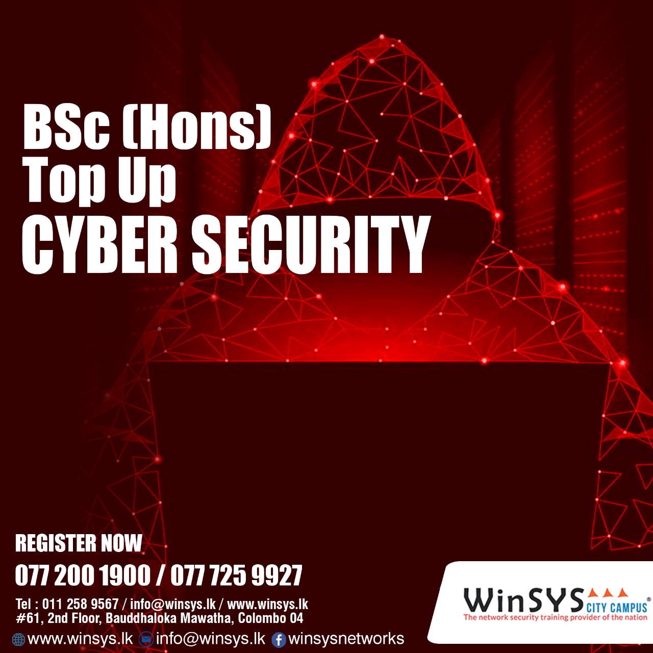 BSc (Hons) in Cyber Security - WinSYS City Campus